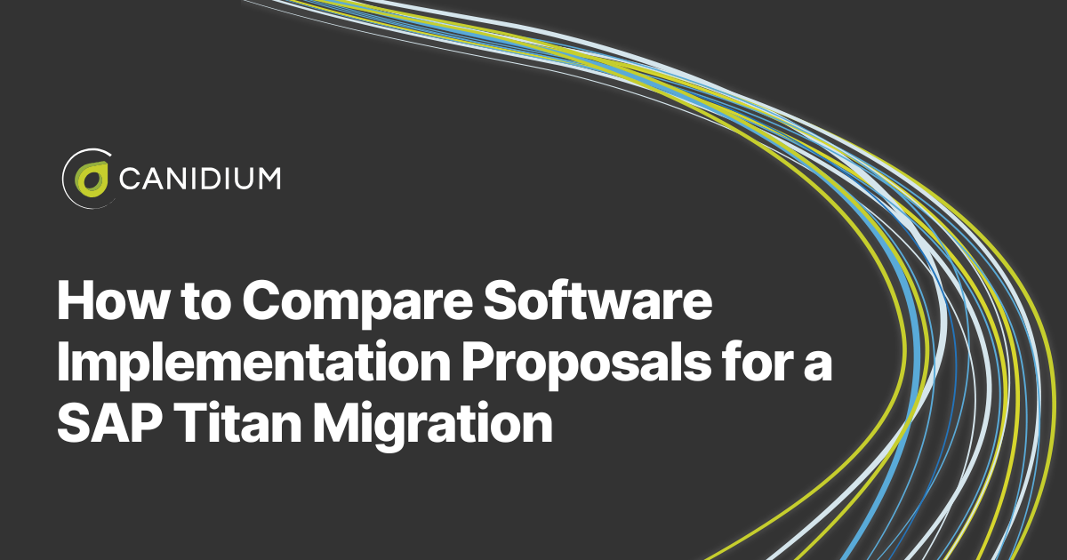 How to Compare Software Implementation Proposals for a SAP HANA Titan Migration